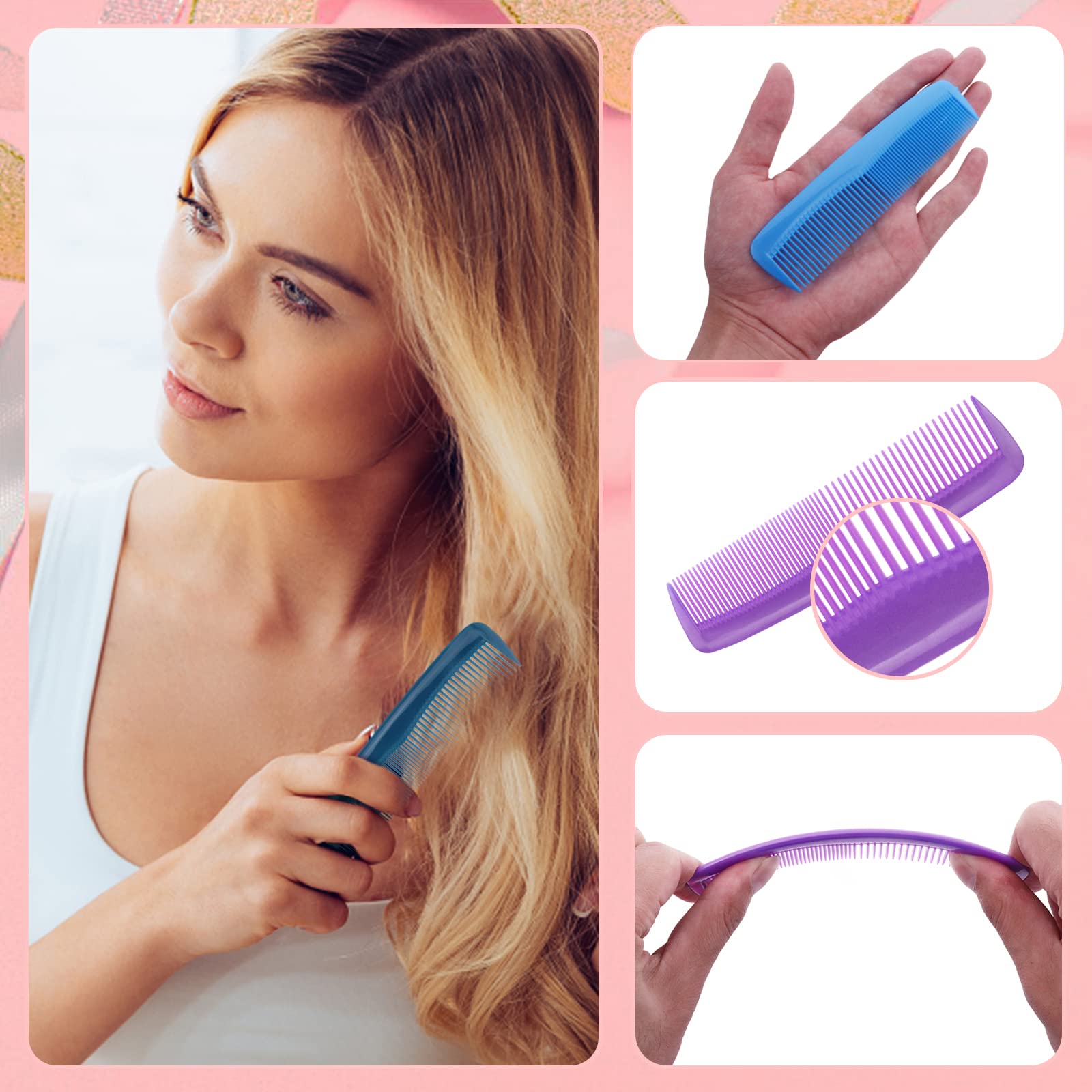 Snapklik.com : 200 Pack Combs Individually Wrapped, Pocket Combs In ...