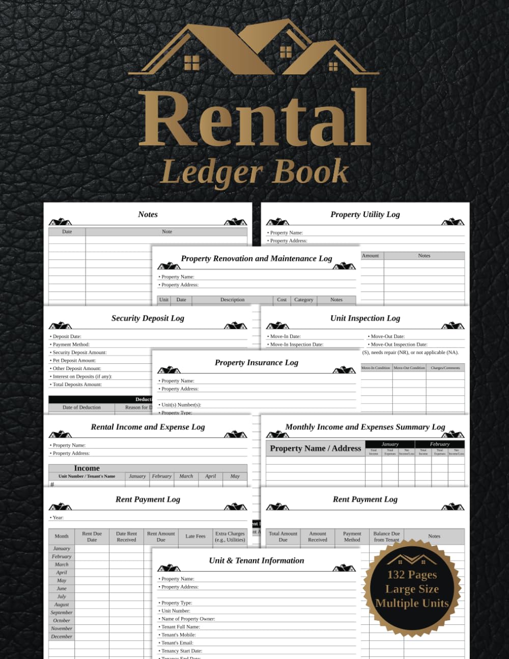 Amazon.com: Simple Rental Ledger Book: Rental Income & Expenses Tracker ...