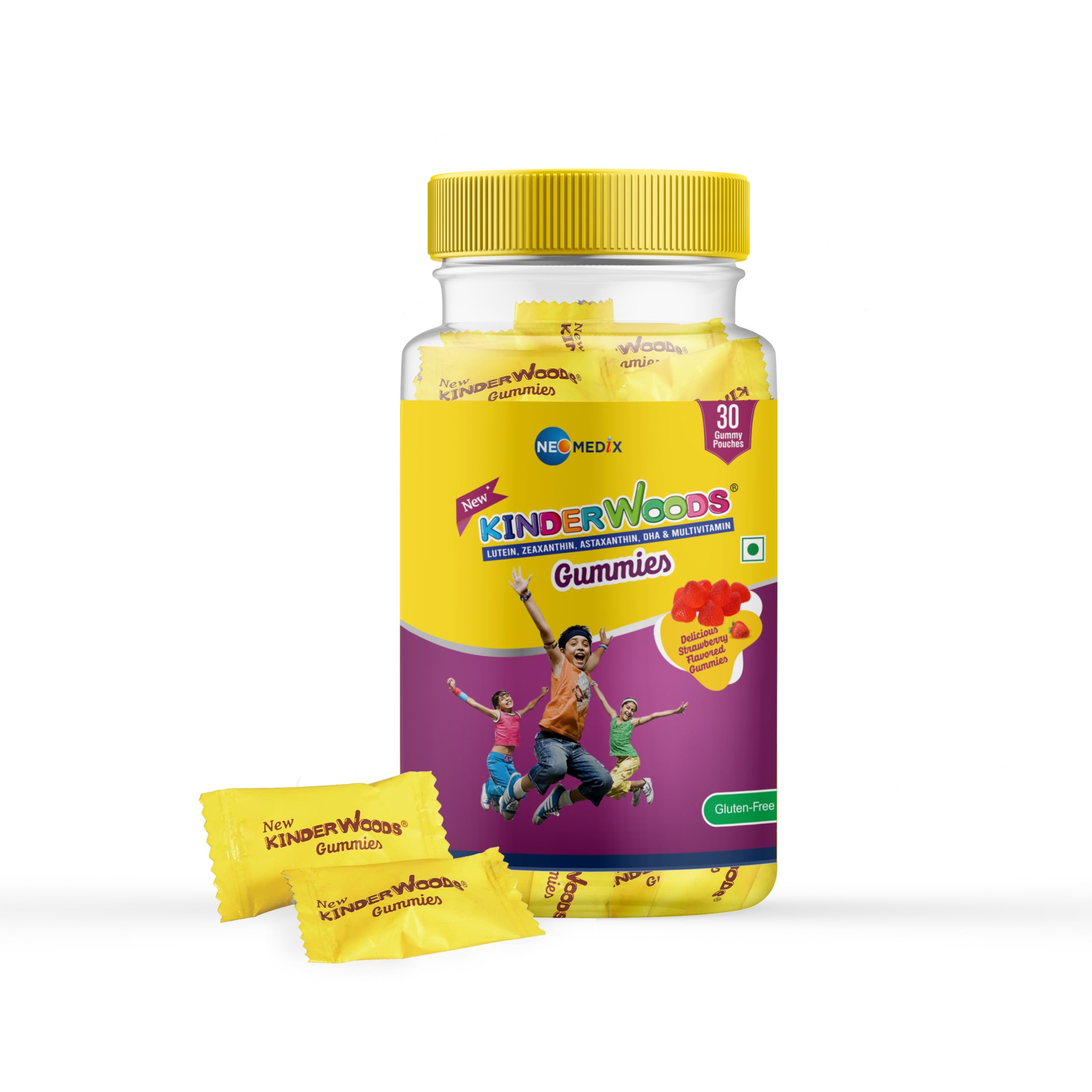 Kinderwoods Healthy Eye Vision Gummies | Lutein, Zeaxanthin ...