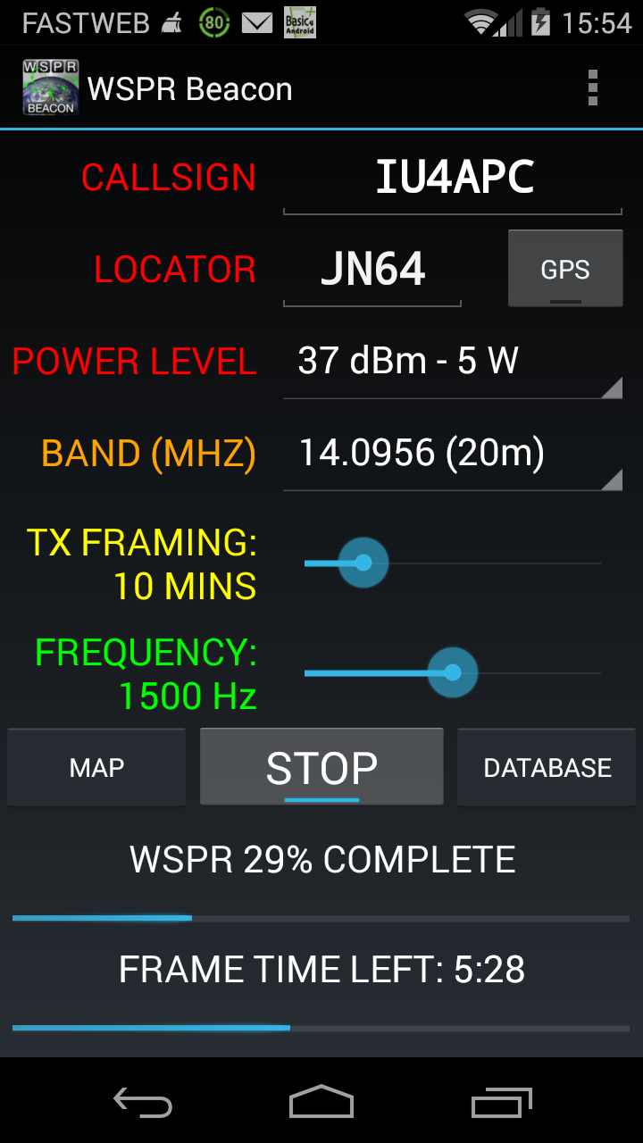 WSPR Beacon - App on Amazon Appstore