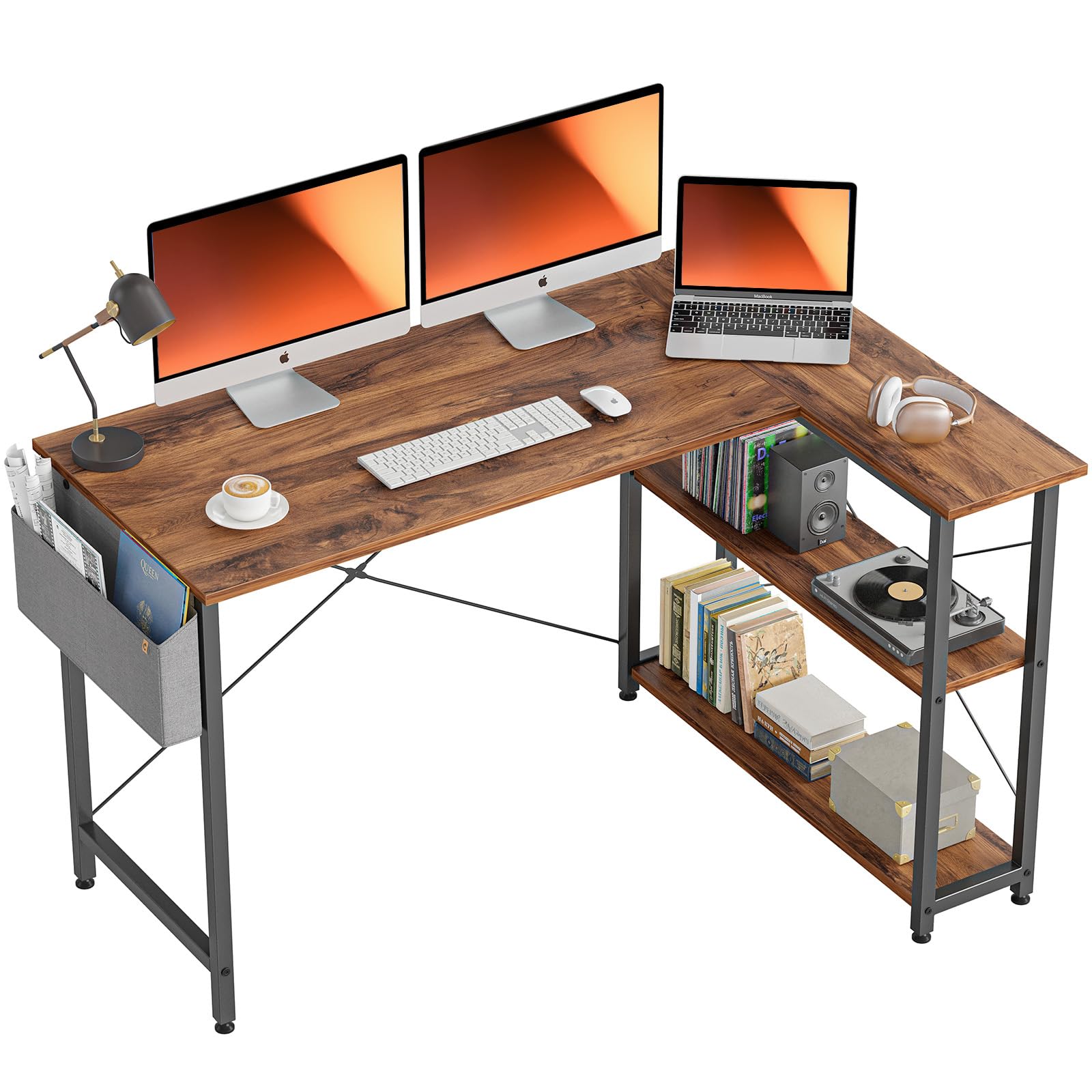 Snapklik.com : BANTI 55 Inch Small L Shaped Computer Desk