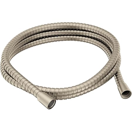 Moen Round Brushed Nickel Drop Ell Handheld Shower Hose Wall Connector ...