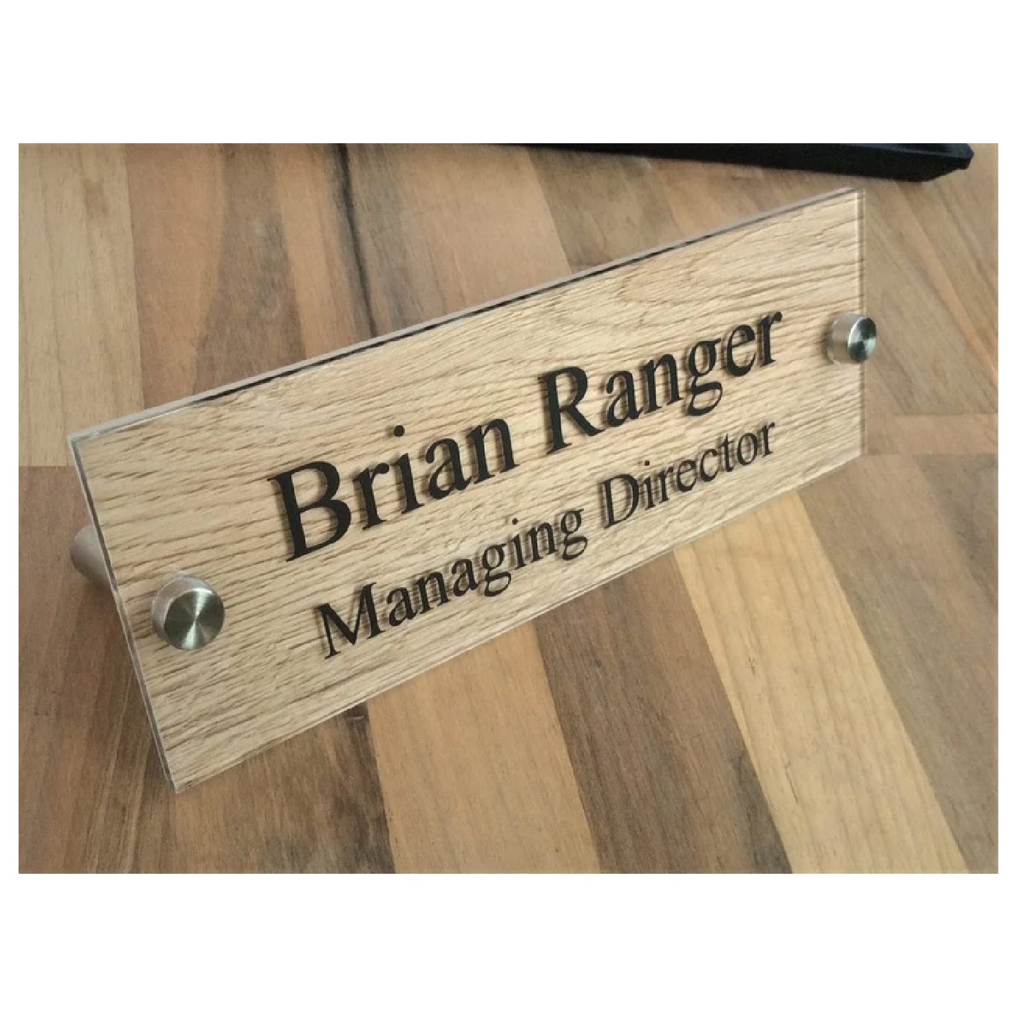 personalized name plate for office table desk (30X10 Cm,Acrylic ...