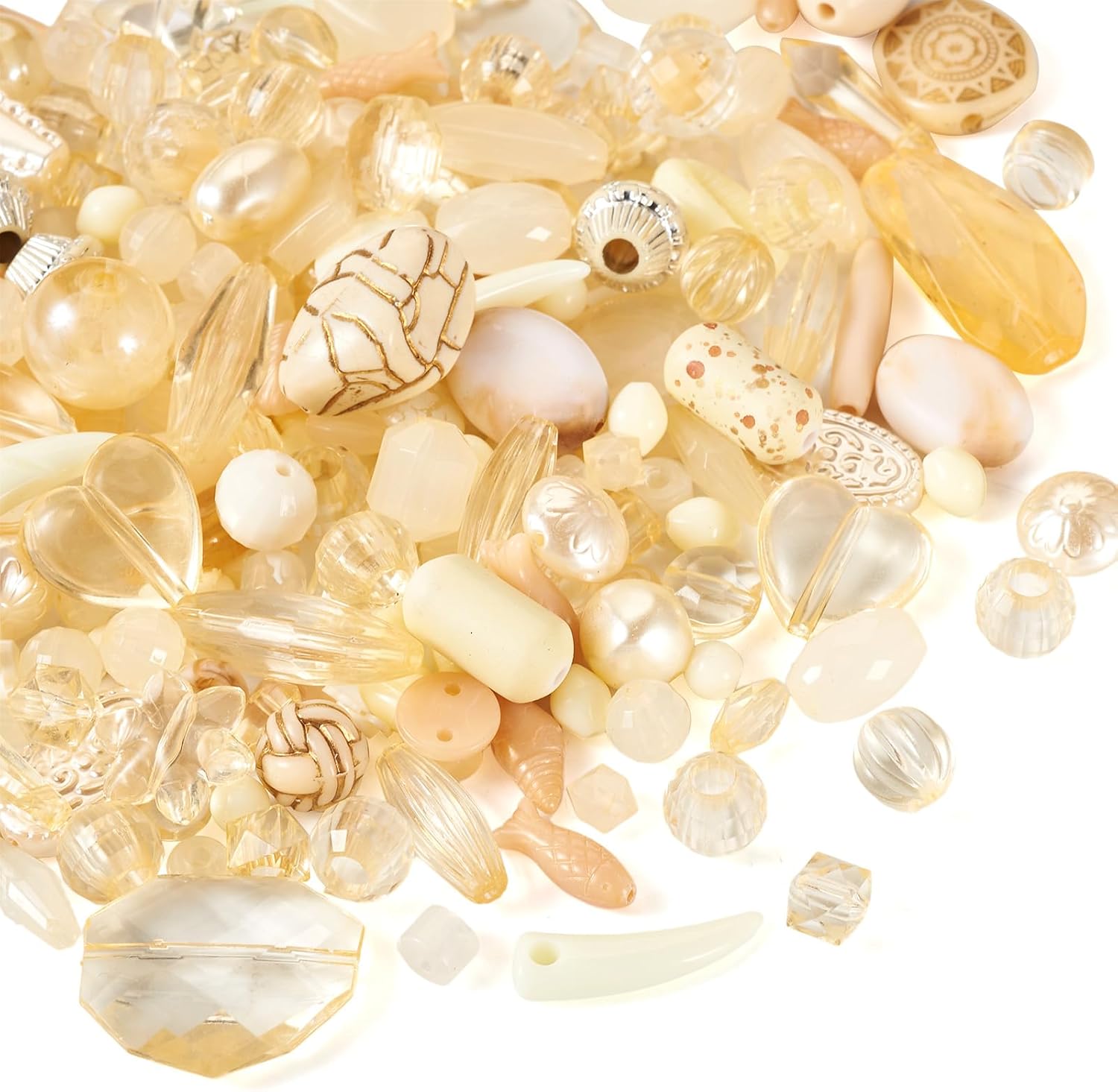 Amazon.com: Craftdady 100g Assorted Acrylic Cylindrical Beads, 832mm ...