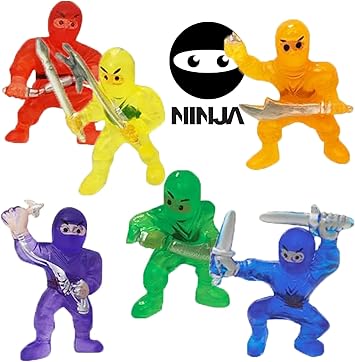 Amazon.com: Ninja Toys Figures - Mini Ninja Action Figures - Easter Egg ...