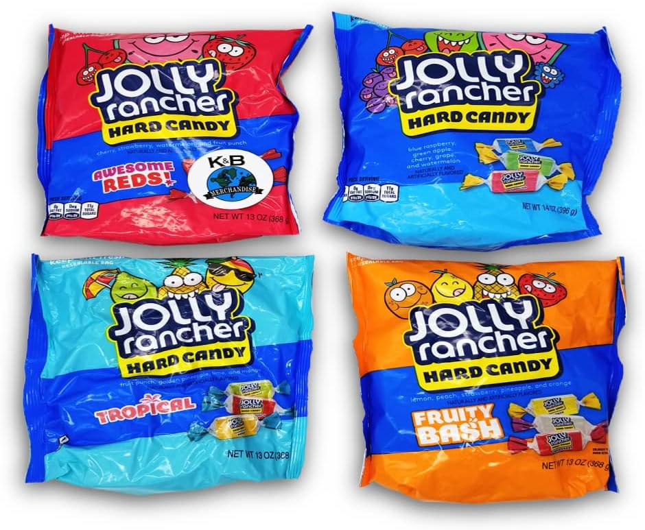 Amazon.com : Jolly Rancher Bulk Hard Candy Variety Pack, Awesome Reds ...