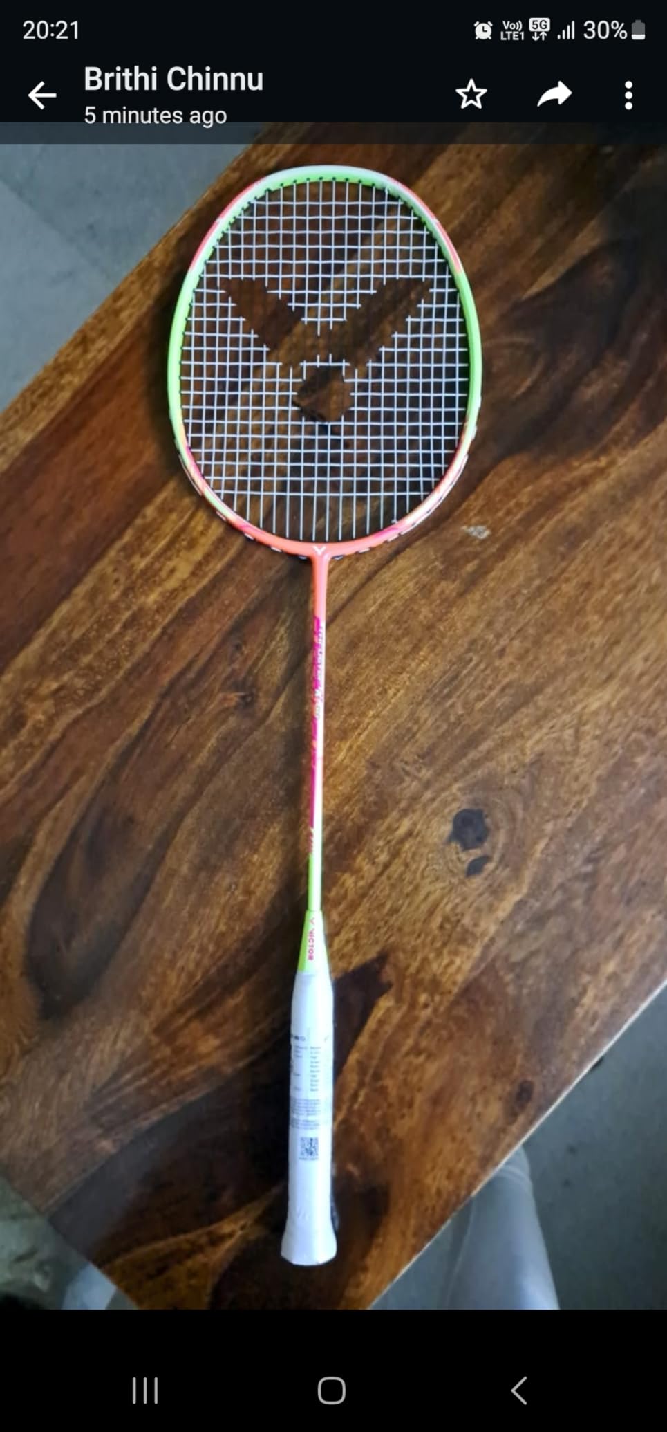 Buy VICTOR TK-66-I-G6 Thruster Series Strung Badminton Racket Online at ...