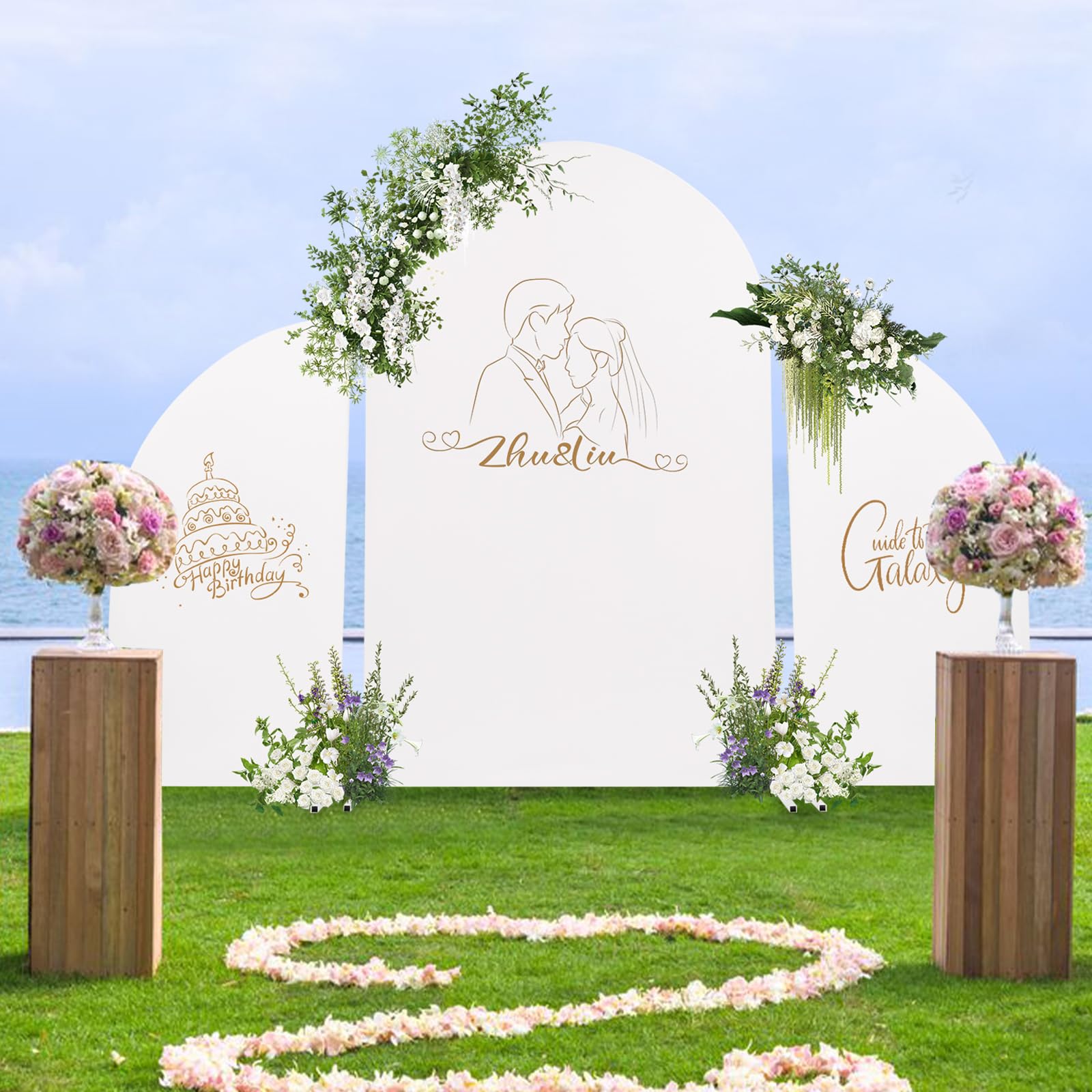 Contemporary Wedding Arch