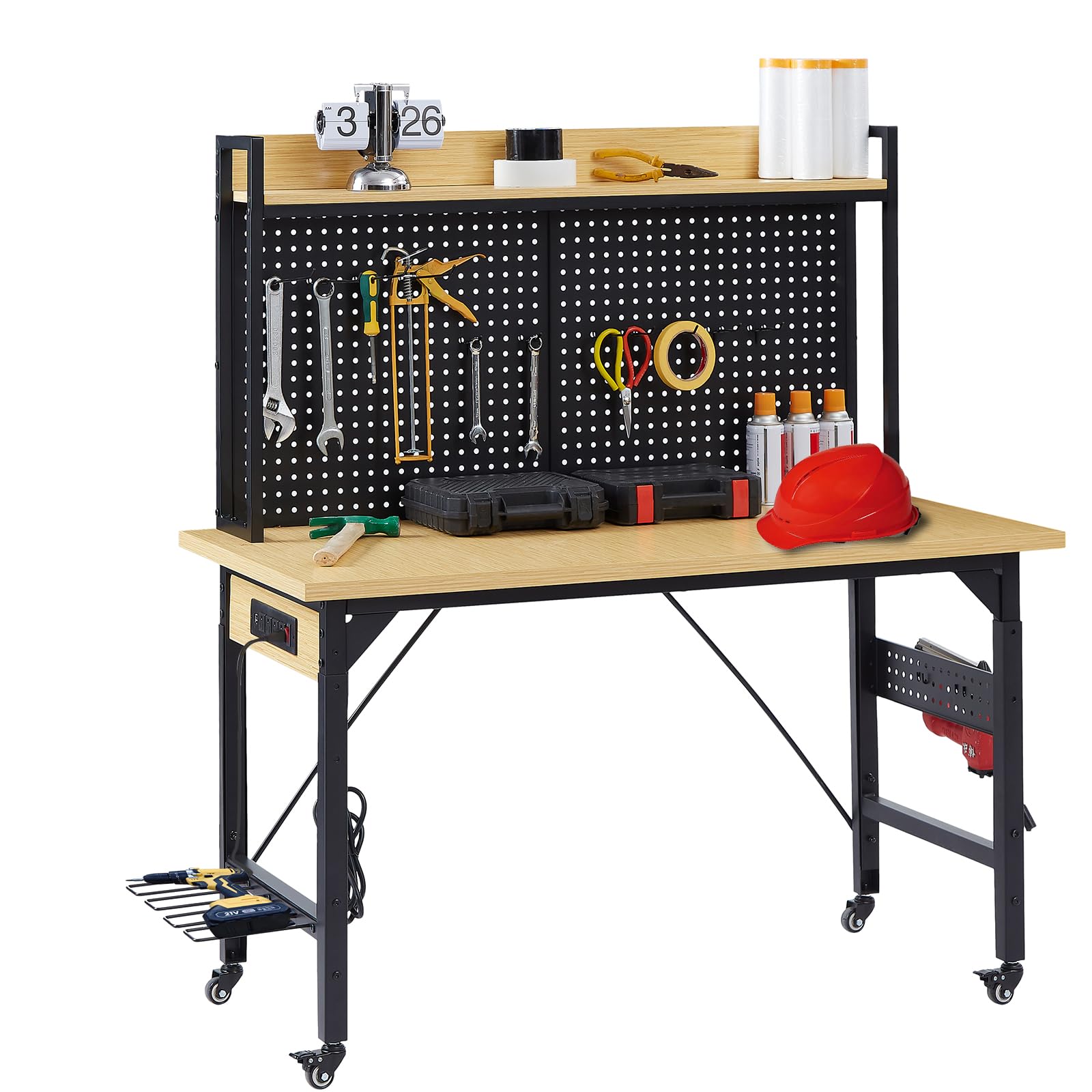 Snapklik.com : Zevemomo 48" Heavy Duty Work Bench Adjustable Workbench