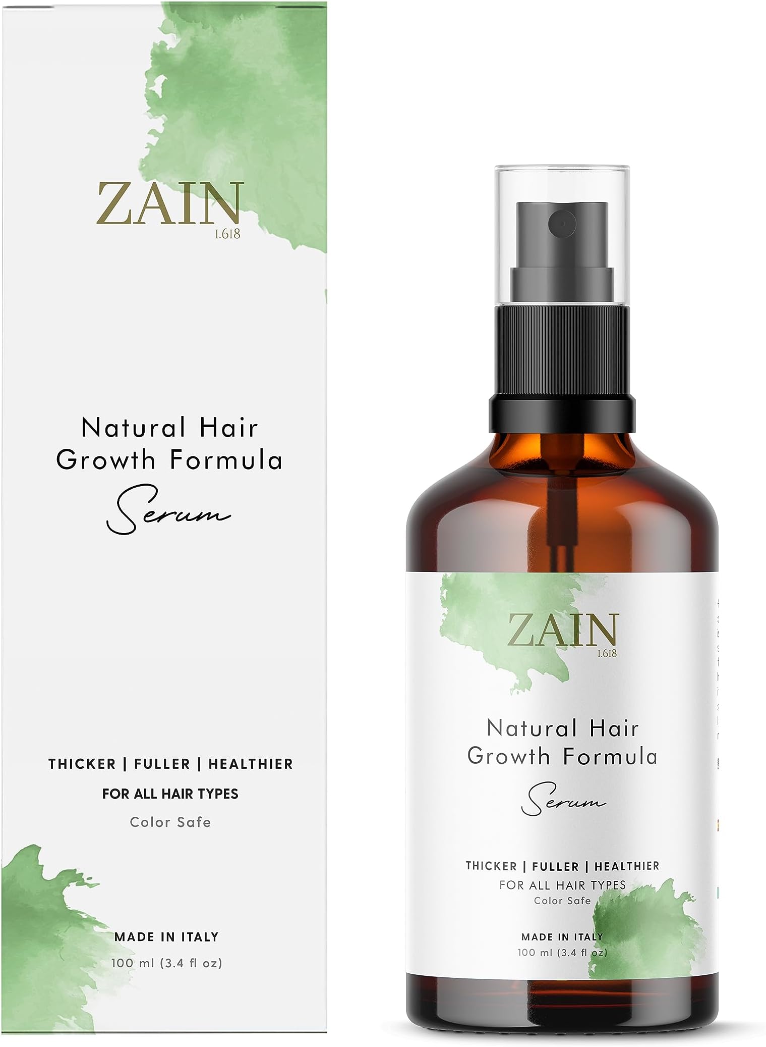 Amazon.com : ZAIN1 Natural Hair growth serum with Snail Mucin, Rosmary ...
