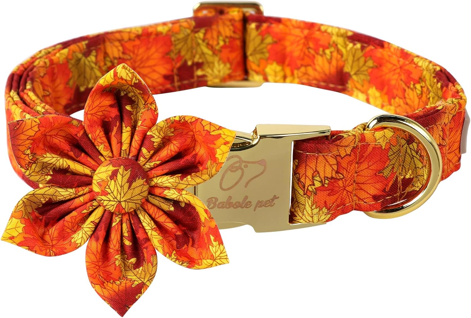 Amazon.com : Babole Pet Fall Dog Flower Bow Tie Collar Adjustable ...