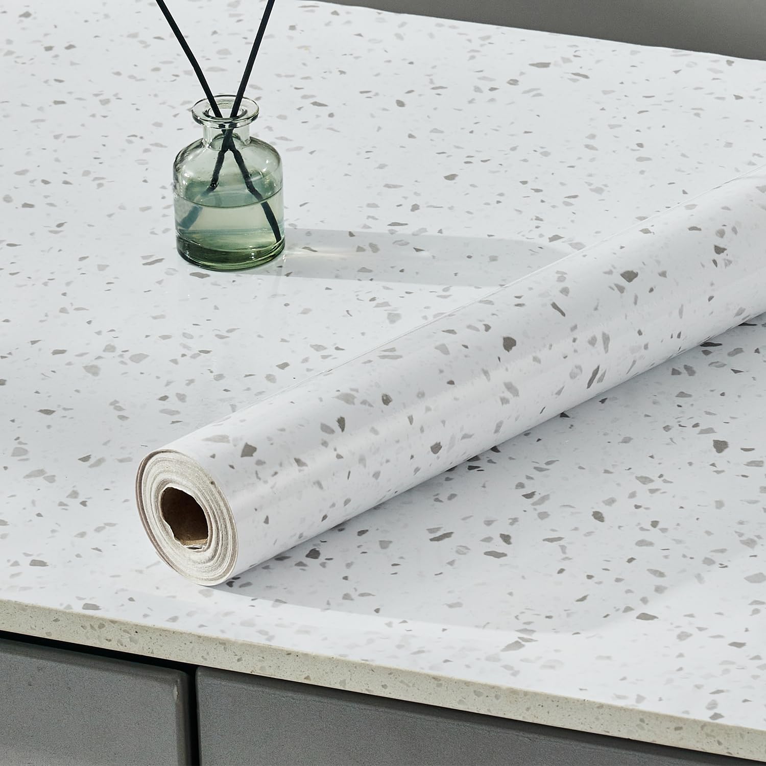 LONGYONG Contact Paper Peel and Stick Countertops Removable Wallpaper ...