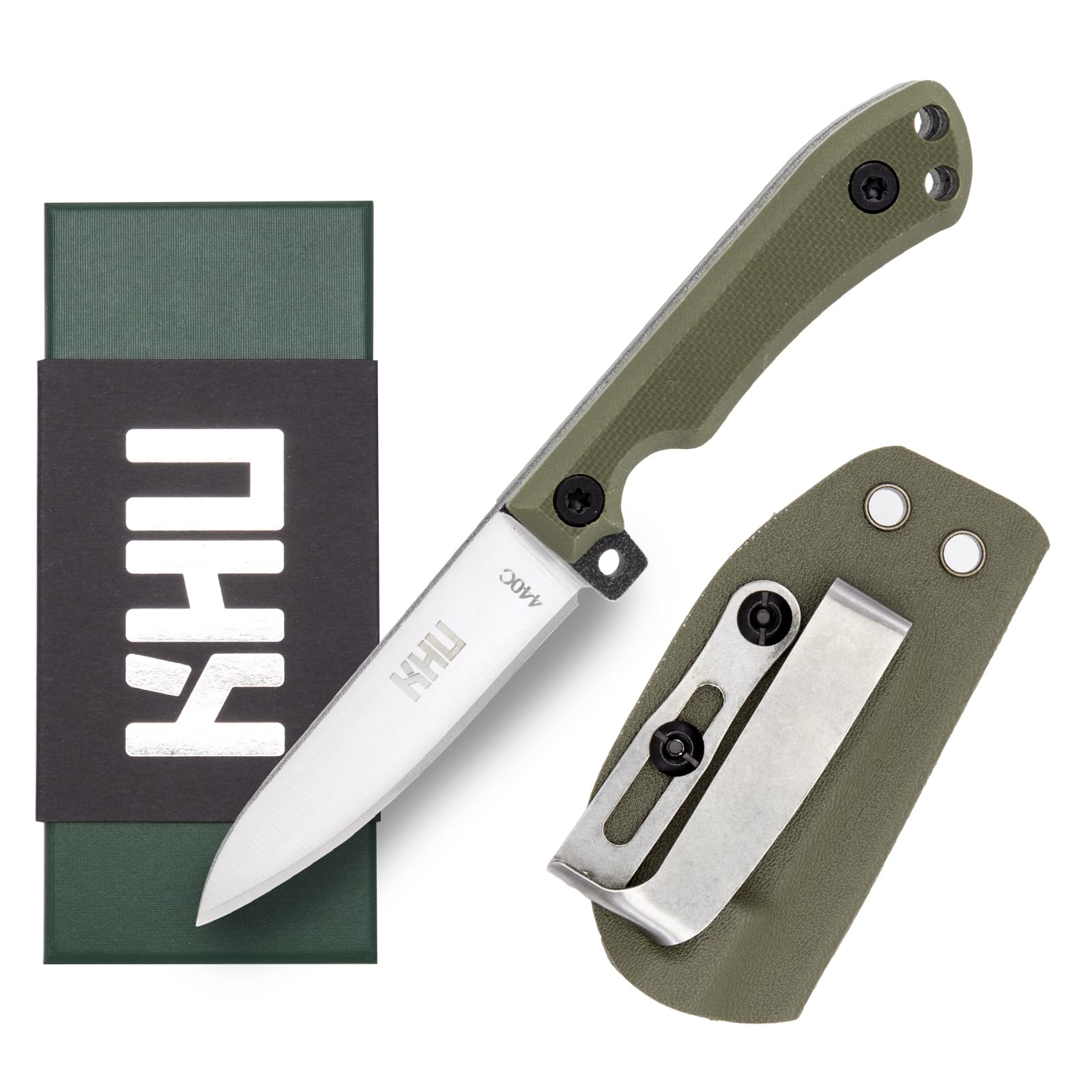 KHU Mini Fixed Blade Knife edc pocket knife Hunting Knife Survival ...