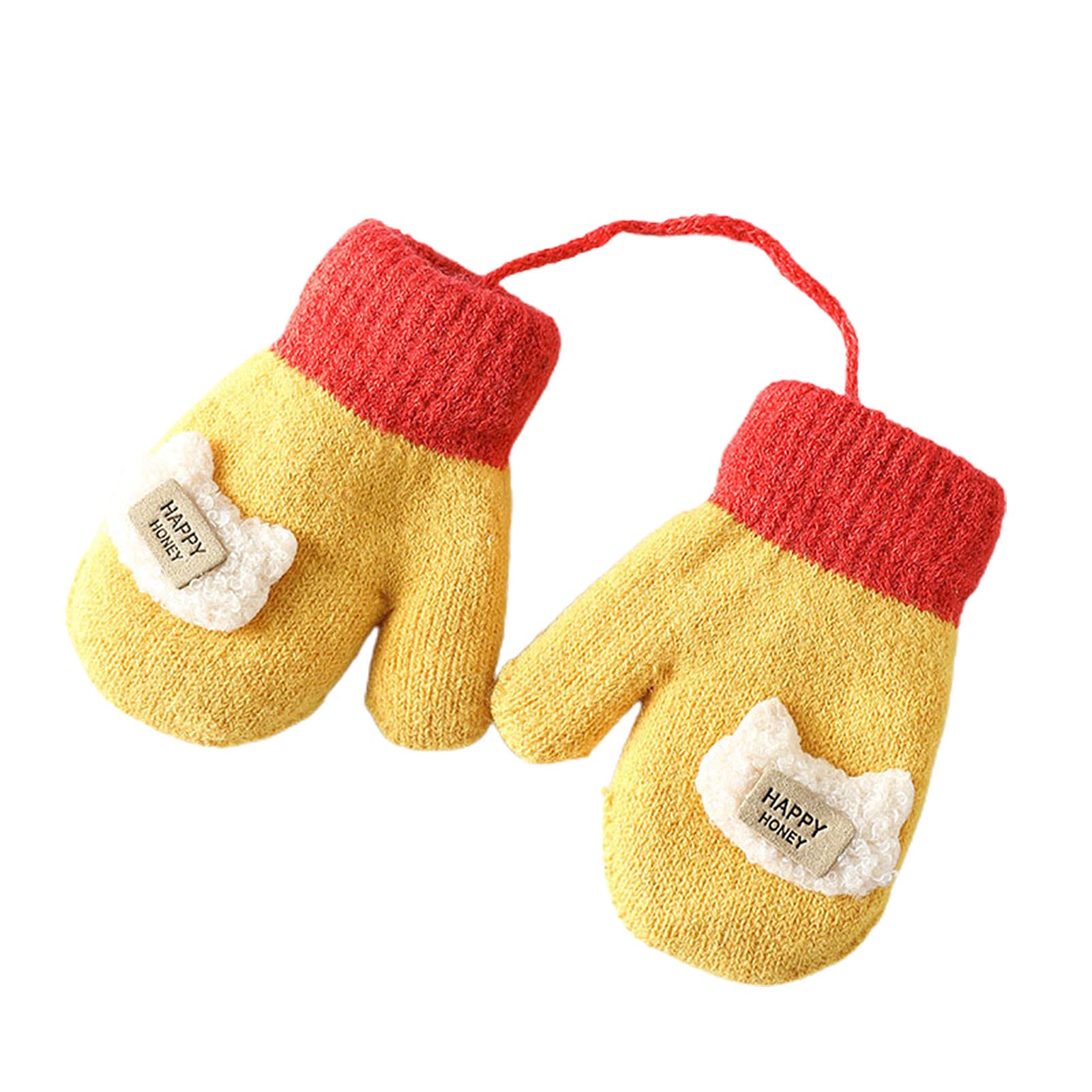 Yellow Cartoon Gloves