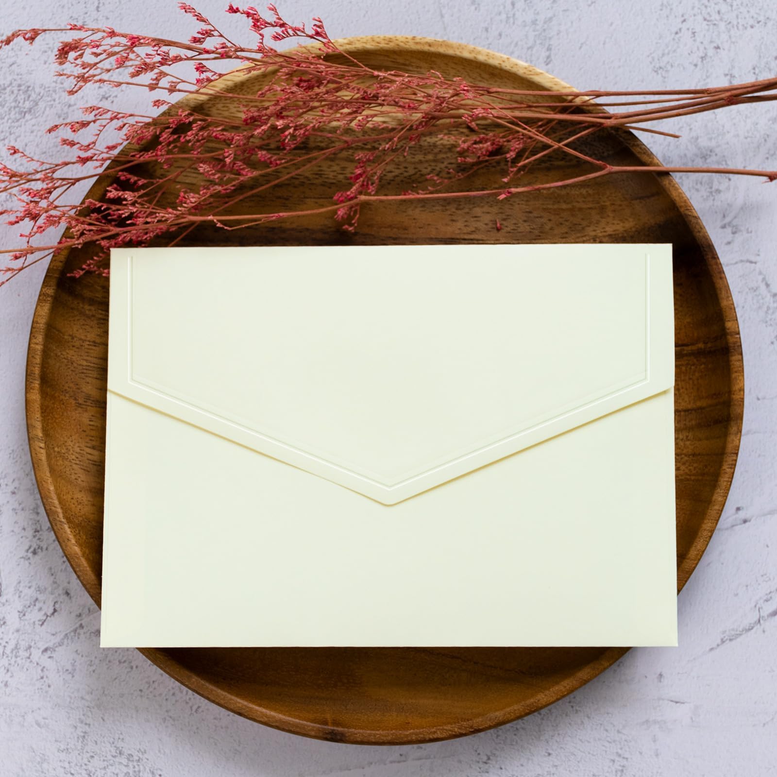 Amazon.com : 5x7 Envelopes for Invitations 50 Pack Beige Invitations ...