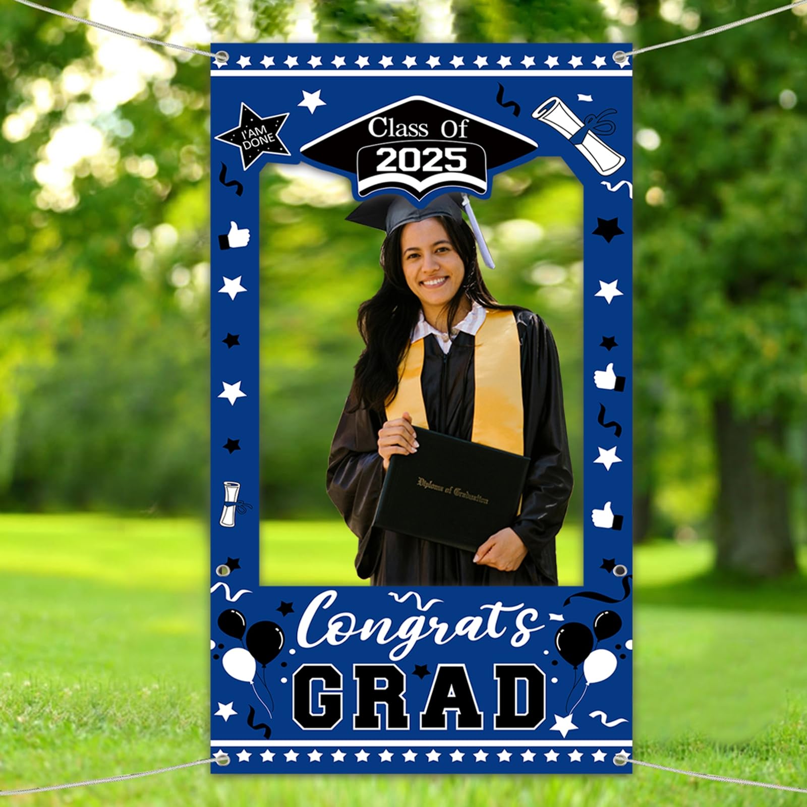 Snapklik.com : Graduation Decorations 2025 Photobooth Props,Blue ...