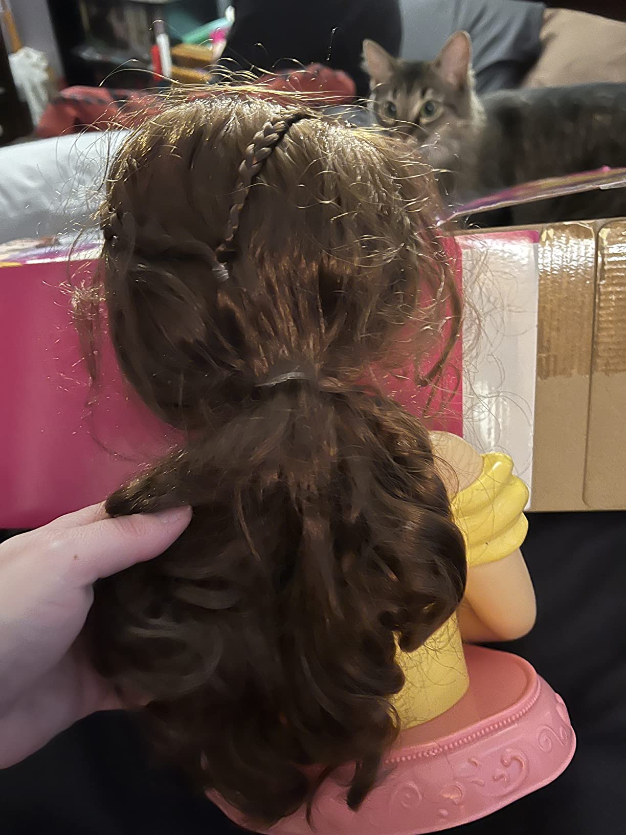 $9/mo - Finance Disney Princess Deluxe 14-inch Belle Styling Head with ...