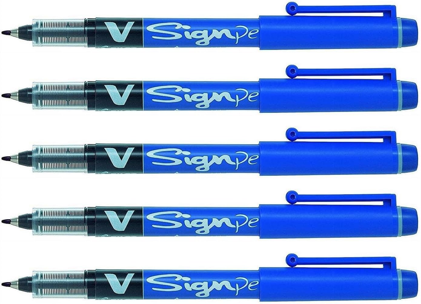 Pilot Pens V Sign Felt Tipped fineliner Liquid Ink Pen, Bold Point ...