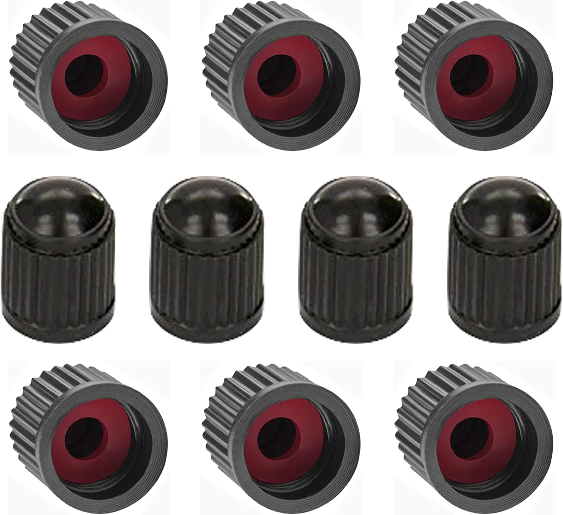 Stocc Tyre Valve Cap Universal Plastic Dust Caps/Cover Black for ...