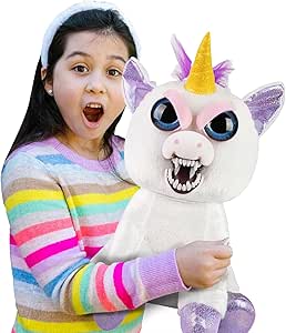 Amazon.com: Feisty Pets® 20" Jumbo Glenda Glitterpoop™ The Unicorn : Toys & Games