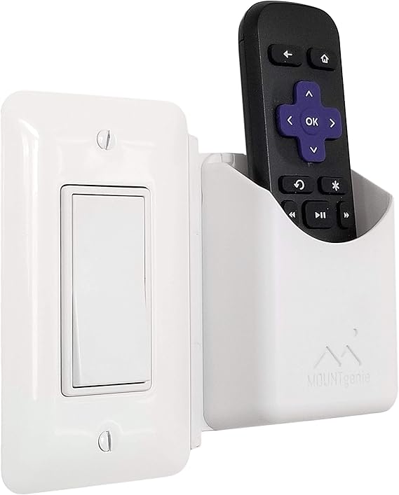 Amazon.com: The No-Screwups Remote Control Holder by Mount Genie (White ...