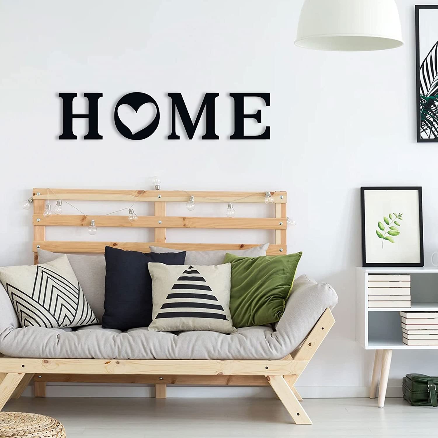 Meraki Mart Black Wooden Home Sign Wall Art – 6-Inch Letters, Hanging ...