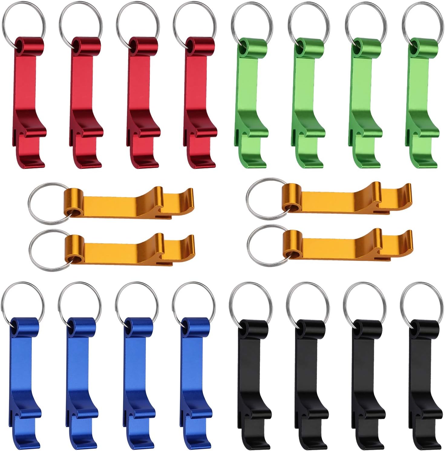35 Pcs Bottle Opener Keyring, Aluminum Claw Bar Keyring Bottle Openers ...