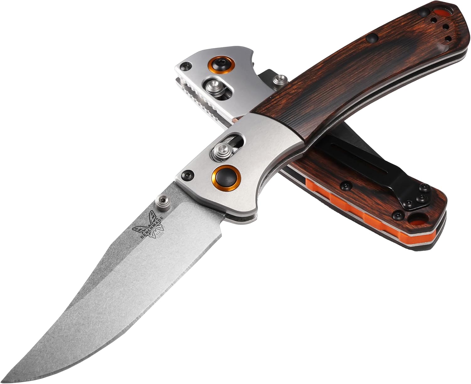 Amazon.com : Benchmade - Mini Crooked River 15085 EDC Knife with Gray ...