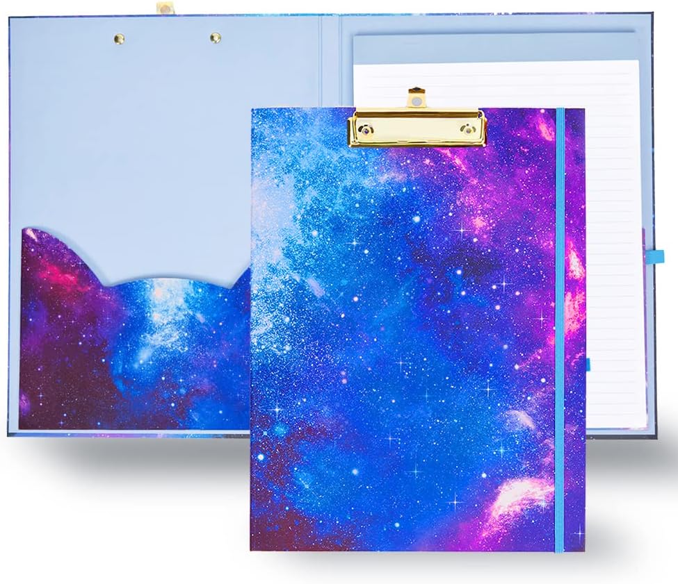 Amazon.com : AMERTY Clipboard Folio with Refillable Lined Notepad ...