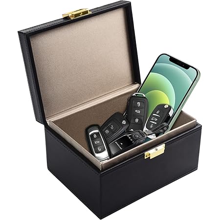 Amazon.com: Faraday Key Fob Protector Box, RFID Signal Blocking Box ...