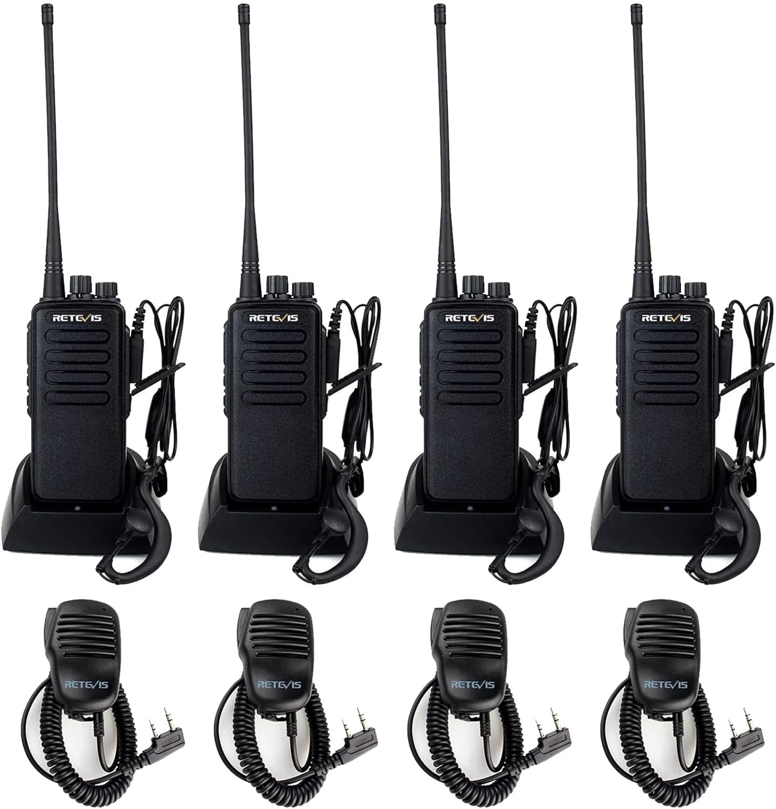 Amazon.com: Retevis RT1 Walkie Talkies for Adults Long Range, 2 Way ...