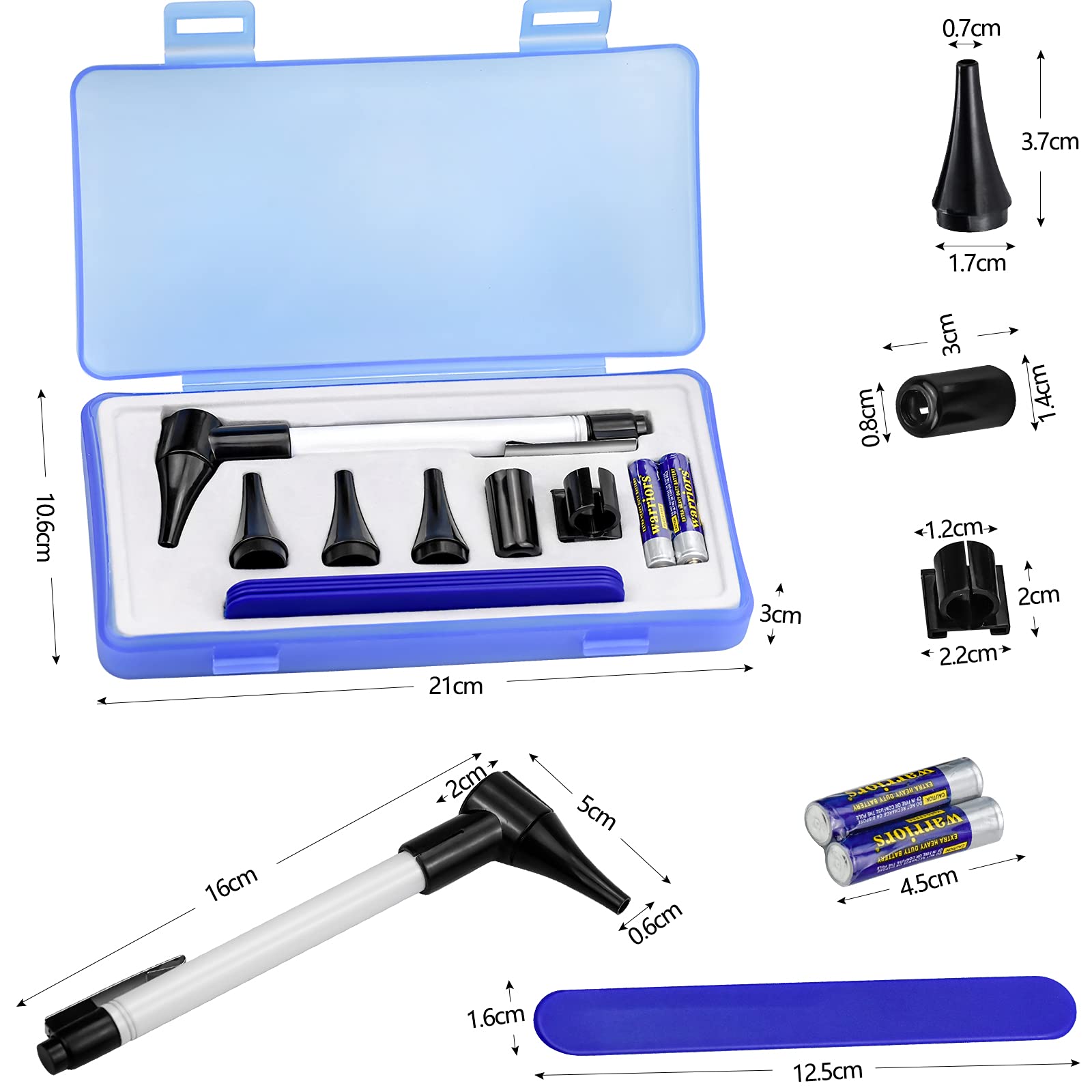 Ear Light Otoscope, Portable HD Ear Microscope, Diagnostic Penlight ...