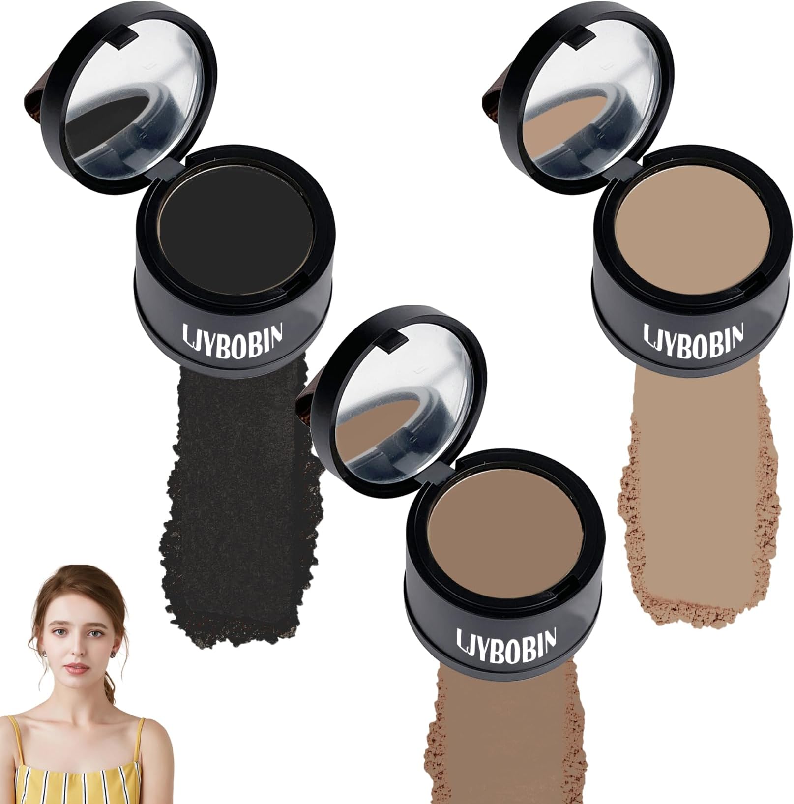 Amazon.com: 3 Pcs Root Touch Up Hair Powder Set,Quickly Cover Up ...