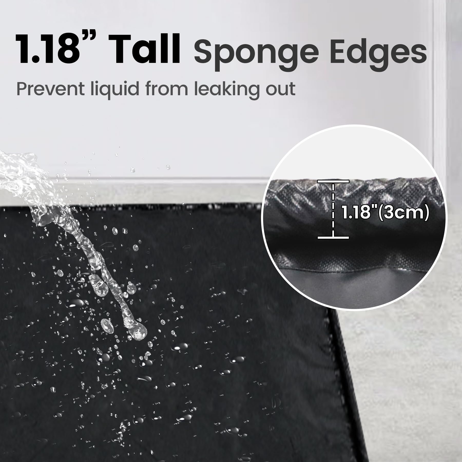 Snapklik.com : Containment Mat 86” X 20, Non-Slip & Waterproof Garage ...