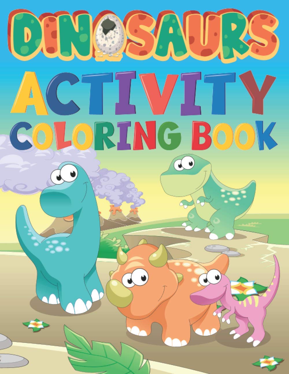 Buy Dinosaurs activity coloring book: With Names For Kids Ages 6-10 / 6 ...