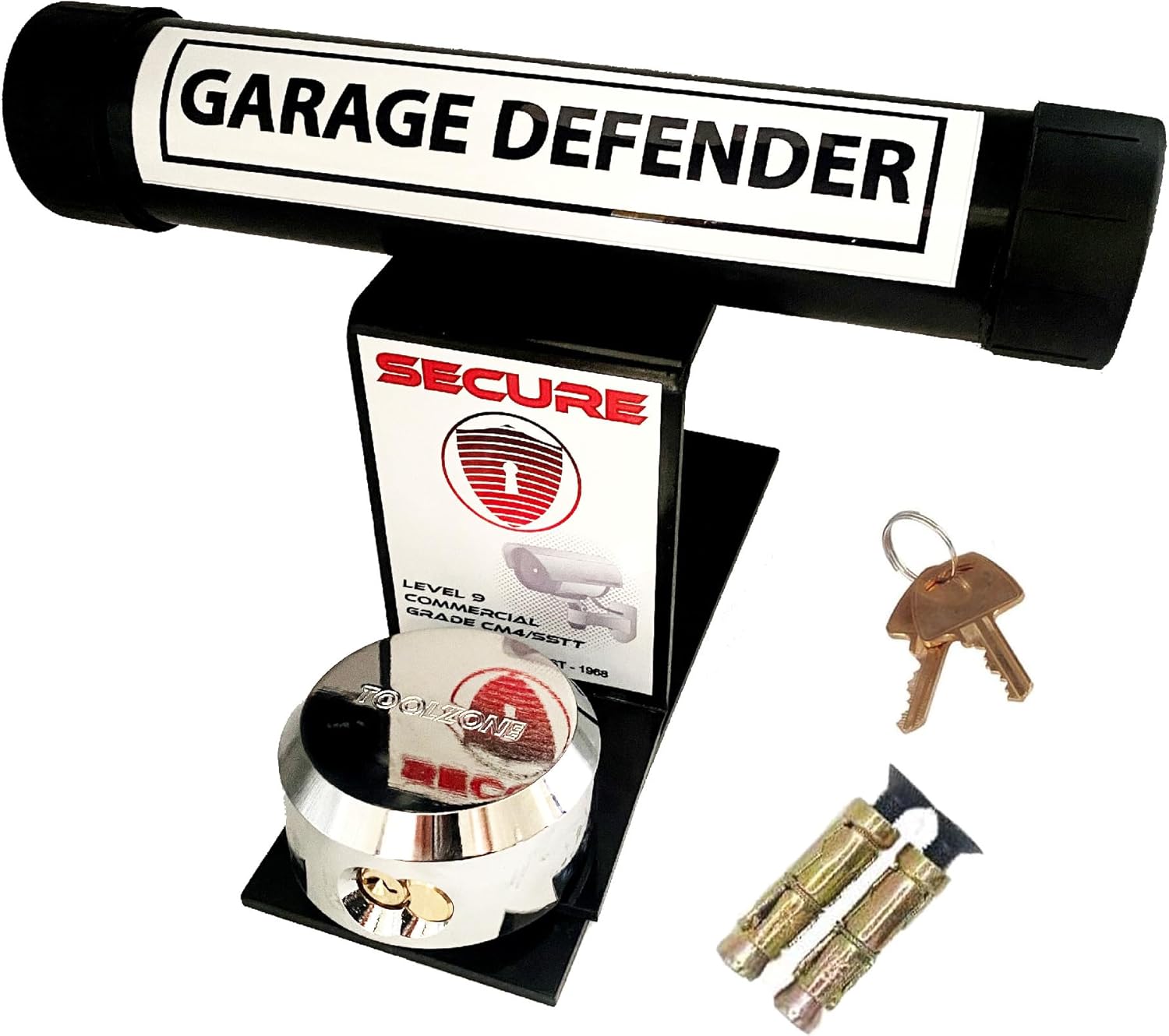 TNT Garage Defender Lock Best Garage Door Security Sealant Bar Up and ...