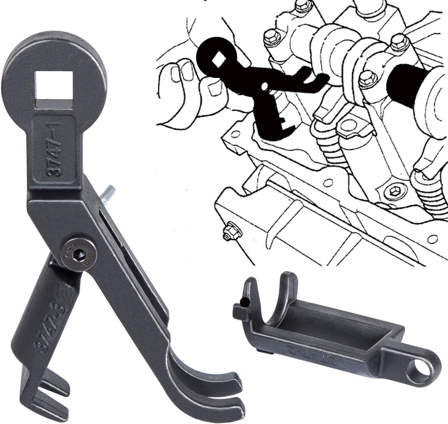 Amazon.com: Similar to OTC 6684, Valve Spring Compressor Tool, Rotunda ...