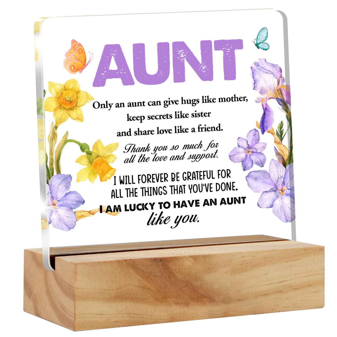 Snapklik.com : Aunt Gifts From Niece Nephew, Best Aunt Desk Decor ...