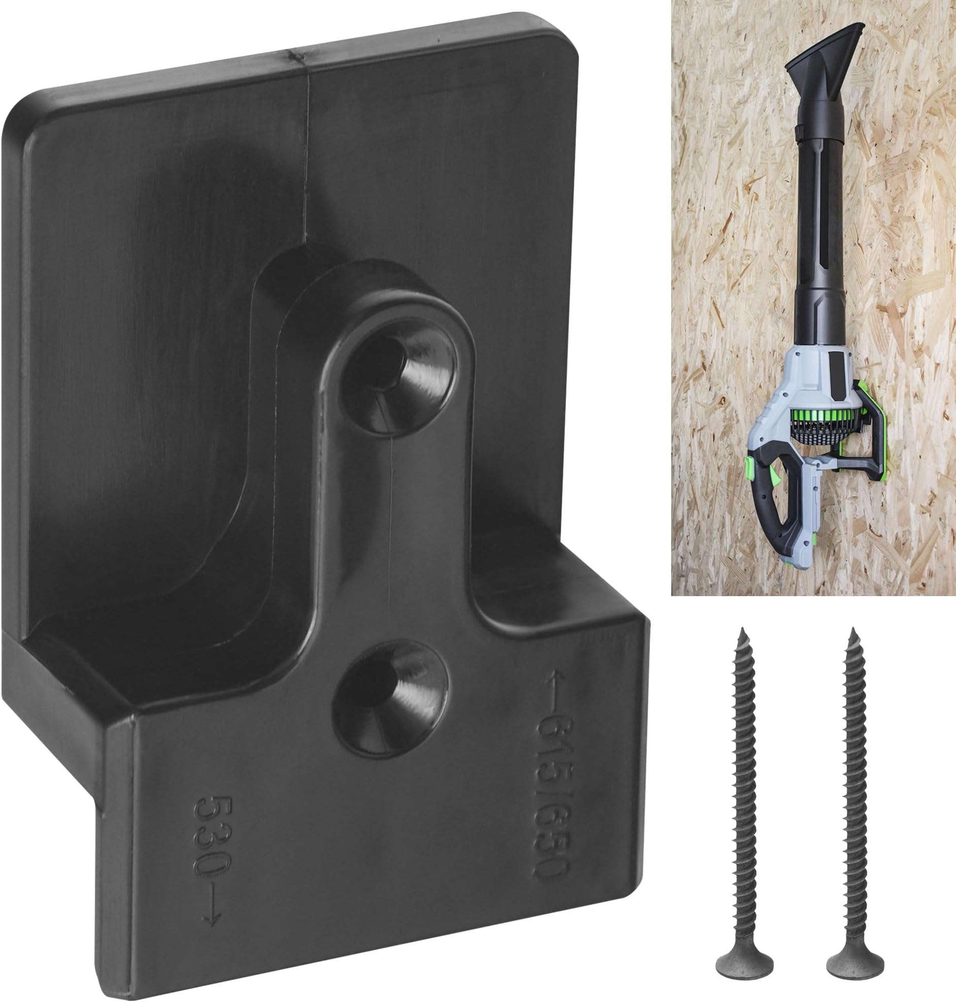 Ego Tool Storage C2M Wall Mount Organizer Rack For Leaf Blower & Weed ...