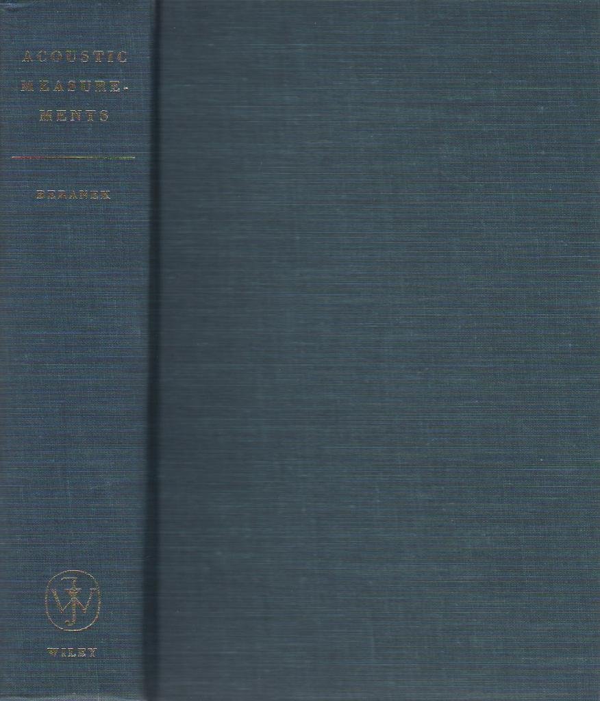 Acoustic Measurements: Leo L. Beranek: 9780471068648: Amazon.com: Books