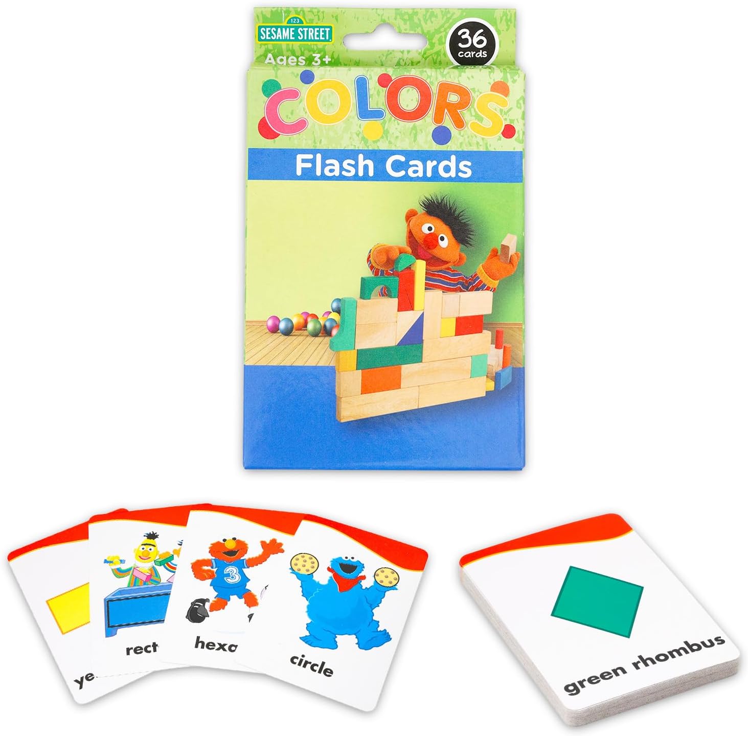 Amazon.com: Sesame Street Flash Cards Set Toddler Kids - 36 Elmo ...
