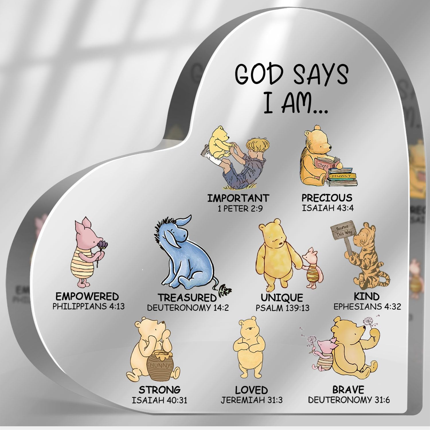 Amazon.com: Winnie Inspirational Decor, Christian Religious Gifts for ...