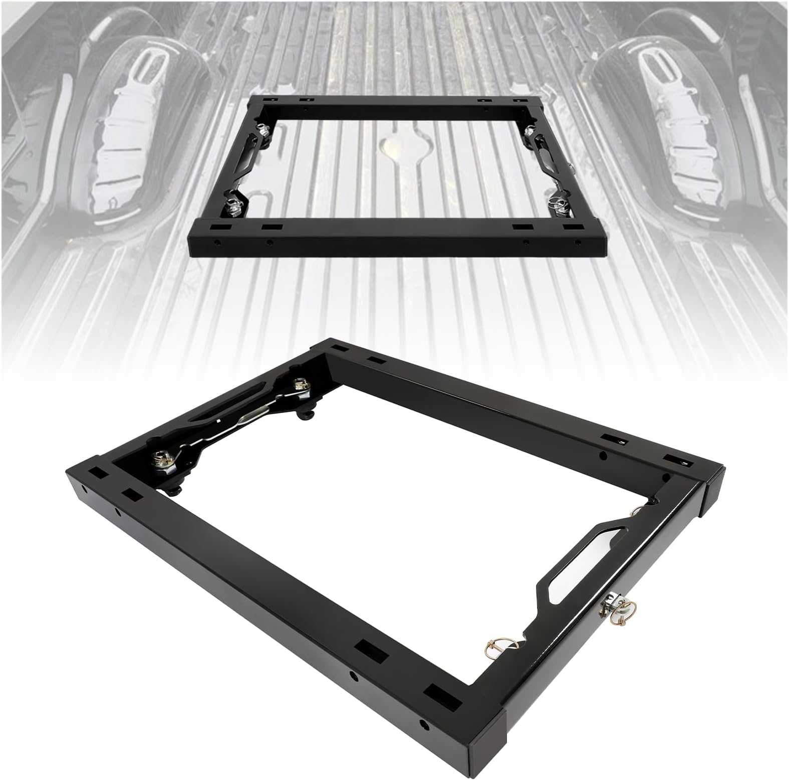 Amazon.com: HECASA Fifth Wheel Rail Kit Mounting Adapter Compatible ...