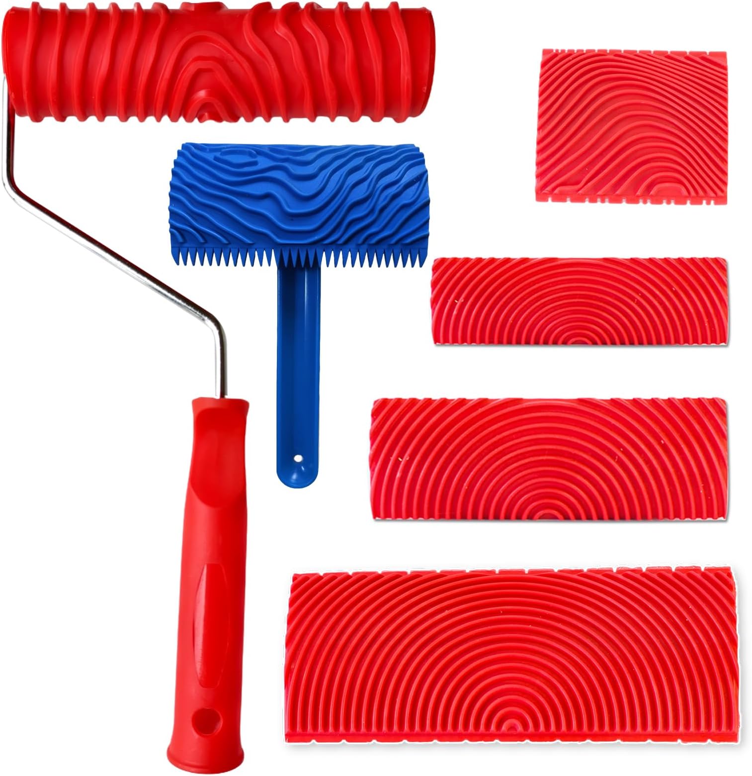 Wood Graining Tool Set, 6PCS Wood Grain Paint Roller, Graining Tool ...