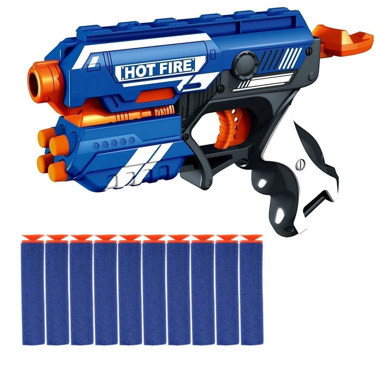 Swarnanukesh Blaze Storm Soft Suction Bullet Gun Toy With 10 Safe Soft ...