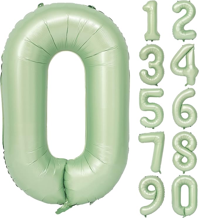 Amazon.com: 40" Olive green Number Balloons Helium Foil Mylar Balloon ...