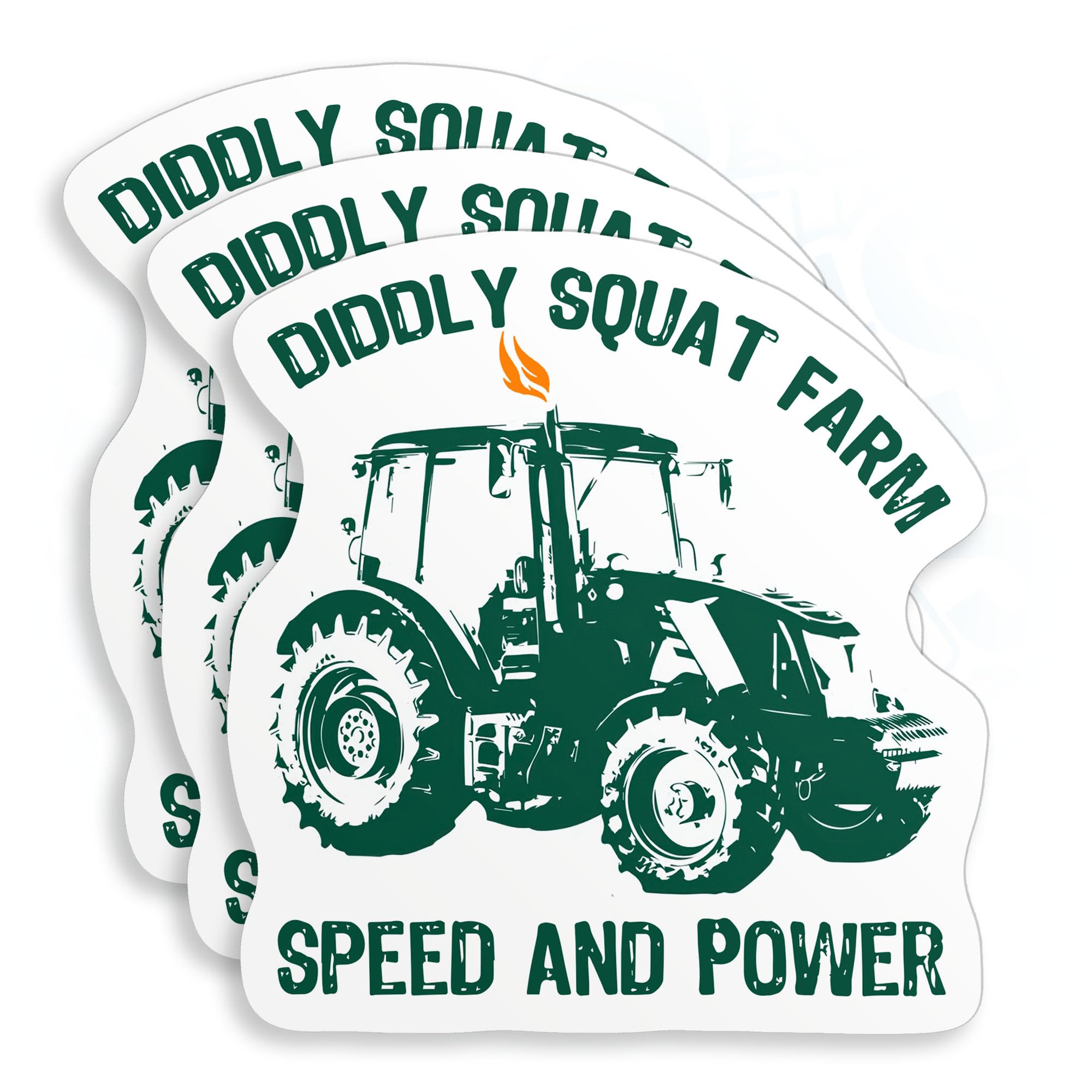 Amazon.com: (3Pcs) Diddly Squat Farm Speed and Power Stickers Bumper ...