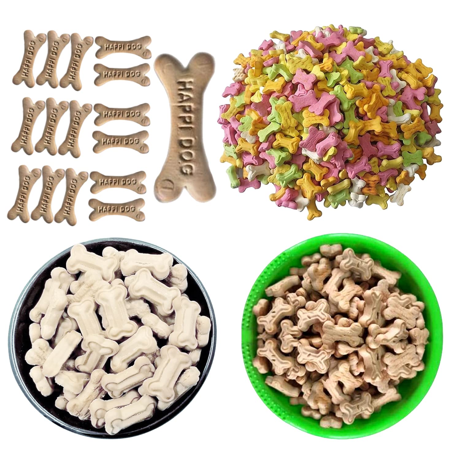 Buy Spunky Pets Dog Treat Combo (A Combination of 4 Types Dog Biscuits ...