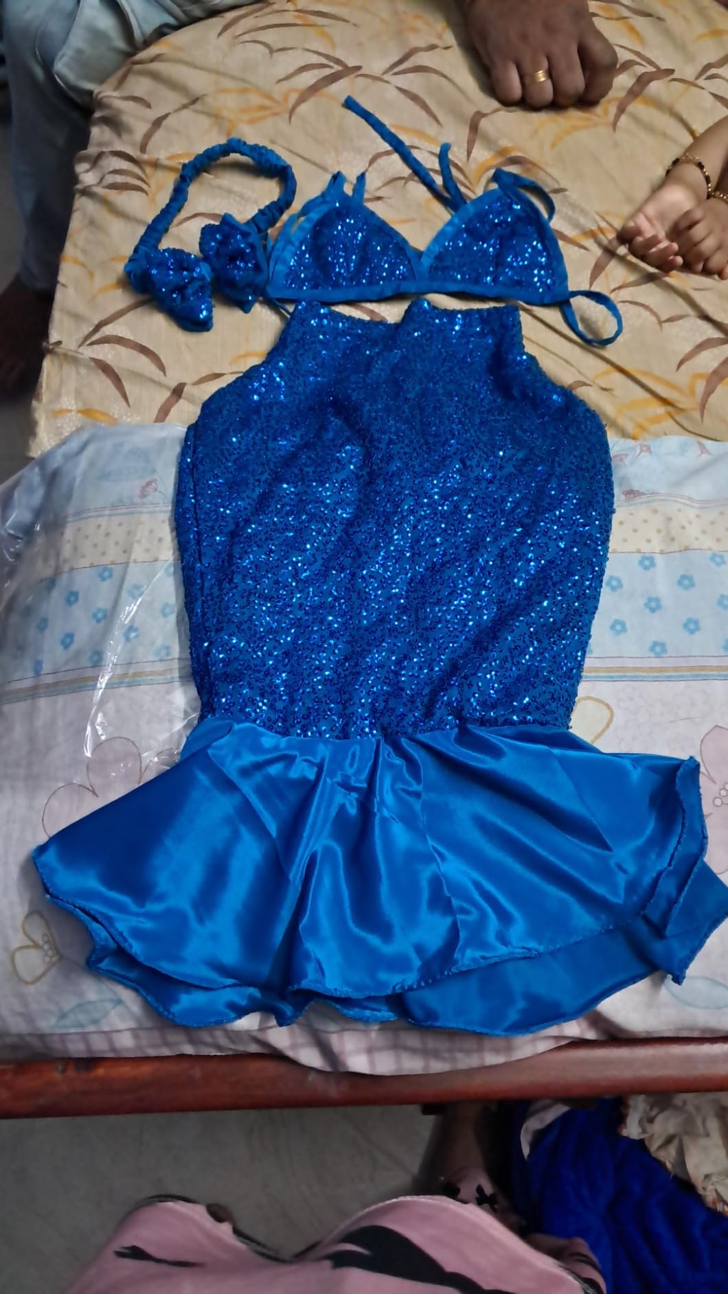 Buy The Root & Craft Cotton The Root And Craft Kids Birthday Phoroshoot Dress(Set Of 3) Mermaid ...