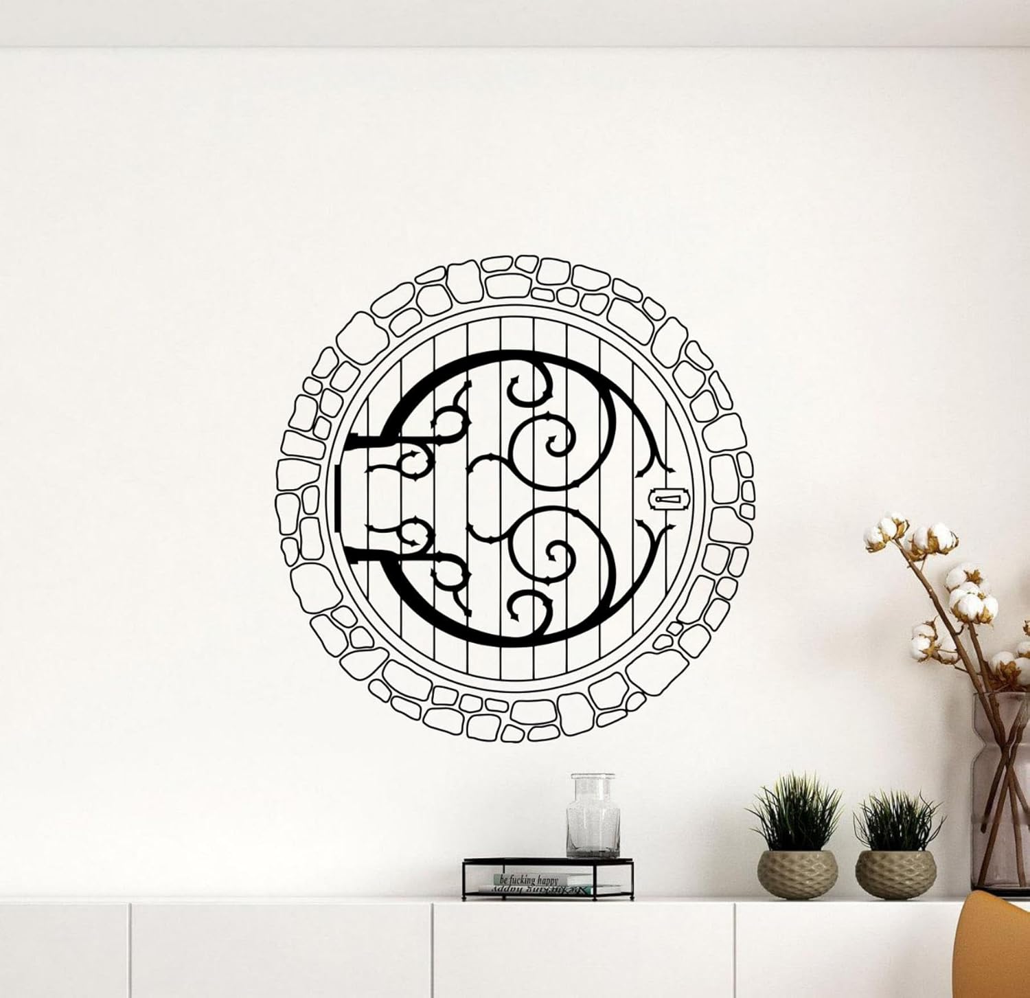 Amazon.com: Hobbit Door Wall Decal Vinyl Sticker Poster Sign Print Wall ...